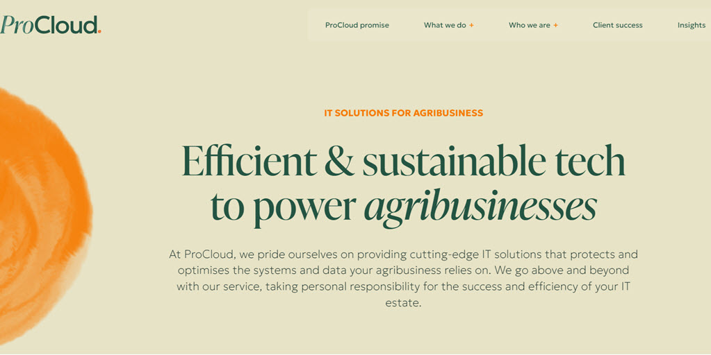 Agribusiness & Food Production IT Solutions | ProCloud